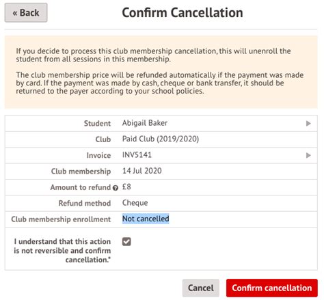 Cancelling And Refunding Club Memberships Arbor Help Centre