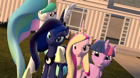 [sfm Mlp] The Princesses By Crownedmango On Deviantart