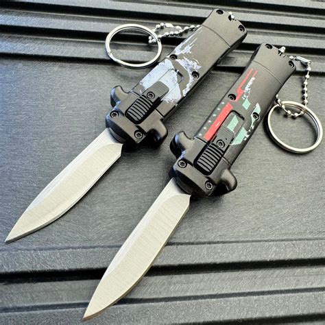 Punisher Mini Stiletto Otf Knife Keychains Megaknife