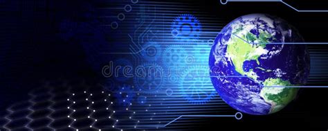 Technology Web Glob Backgroundvirtual Concept World Network
