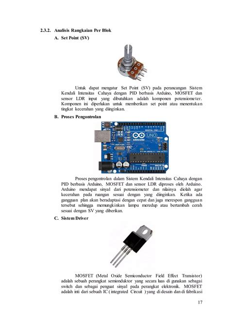 Perancangan Sistem Kendali Pid Intensitas Cahaya Dengan Arduino Uno