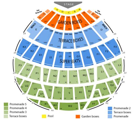 Interactive Hollywood Bowl Seating Chart