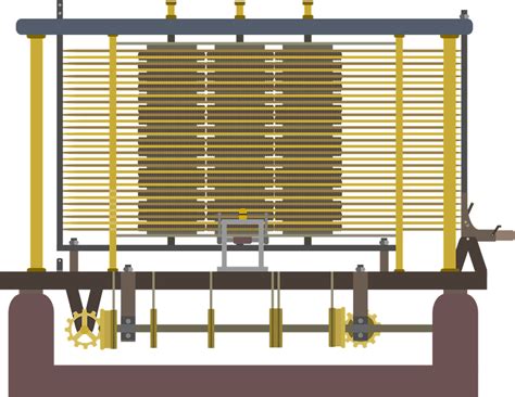 Download Analytical Engine Device Machine Royalty Free Vector