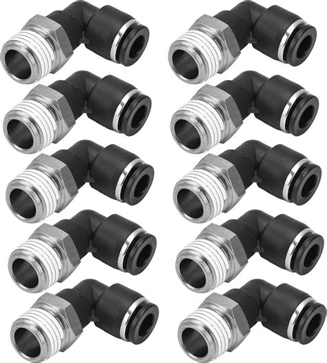 Air Fittings L Shape Right Angle External Thread Quick Pipe Fittings