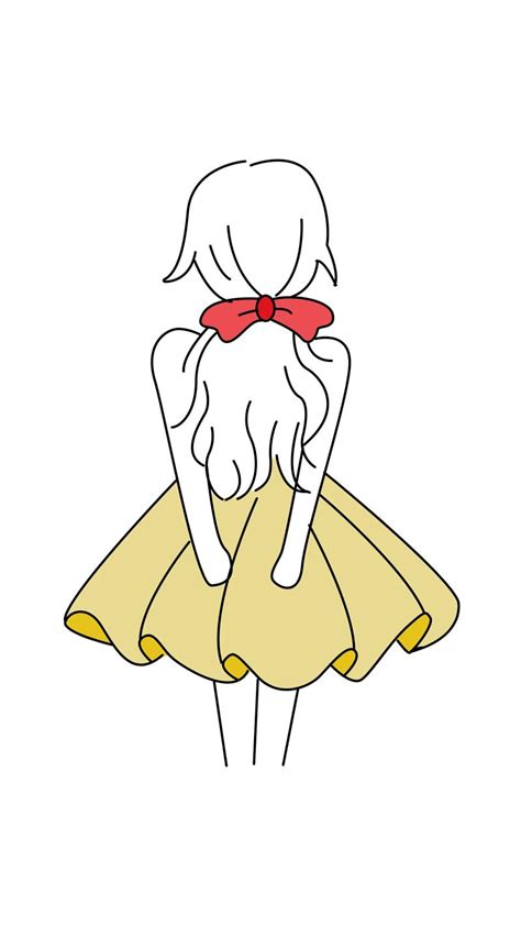 简笔画卡通人物背影大全简单（高清10张）简笔画图片大全