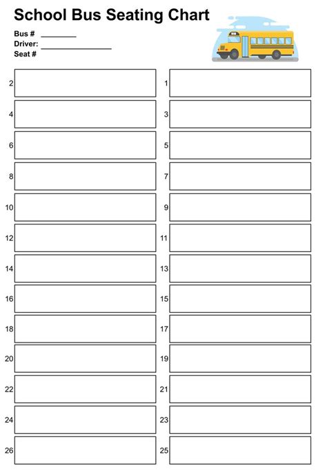 School Bus Seating Chart 10 Free Pdf Printables Bus Seating Chart
