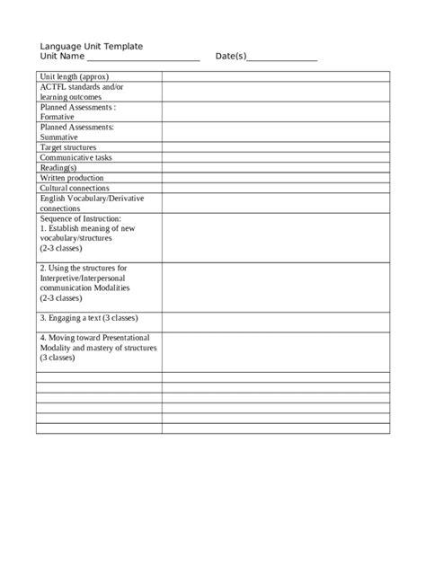 Download Sample Unit Template For Doc Template Pdffiller