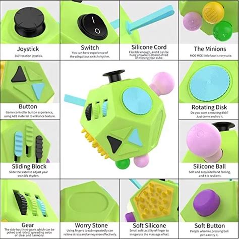Dodecagon 12 Sided Fidget Cube Fidget Cube 12 Sided Fidget Cube Fidgets