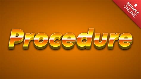 Procedure Hippie 3d Text Effect Generator