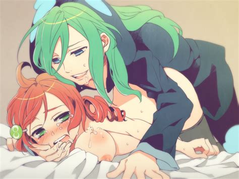 Rule 34 Andou Ringo Blue Eyes Curly Hair Doggy Style Drill Hair