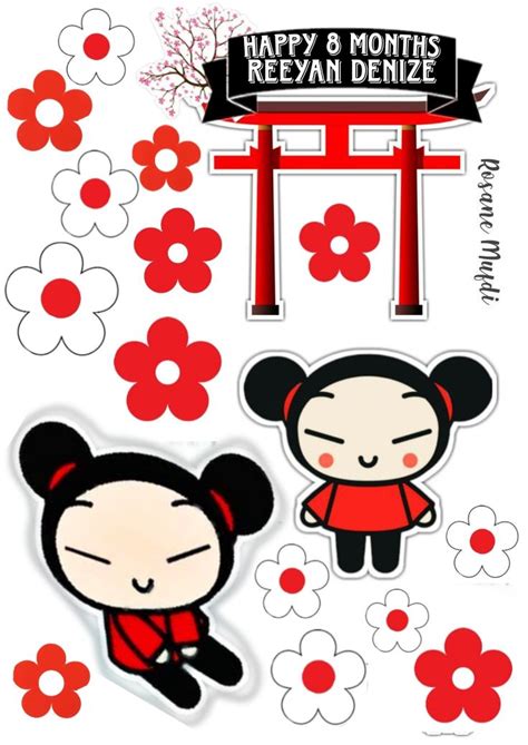 Pucca Reeyan Pucca Collector Dolls Stickers