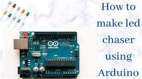 how to make led chaser using arduino youtube