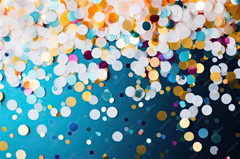 Congratulations Confetti Decorations Background Premium Ai Generated