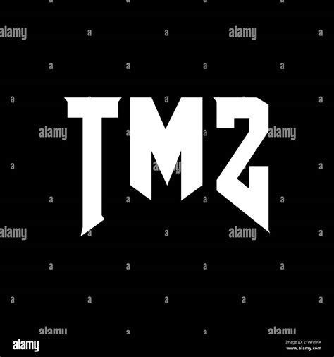 Tmz Letter Logo Design For Technology Company Tmz Logo Design Black