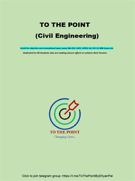 139 Days Civil Engineering Study Schedule Tothepoint Pdf