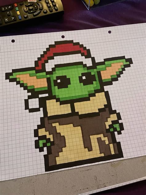 Grogu Pixelart💚 Basteln Und Selbermachen Zeichnung Zeichnen