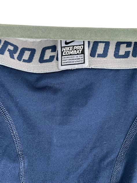 Nike Pro Combat Compression Training Gym Pants Blue M Gem