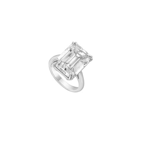 Ring Moissanite Platinum Burma