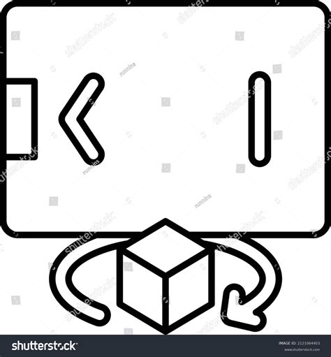Rotation Icon Augmented Reality Sign Symbols Stock Vector Royalty Free