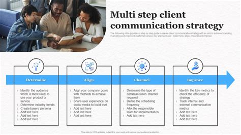 Multi Step Client Communication Strategy Ppt Sample