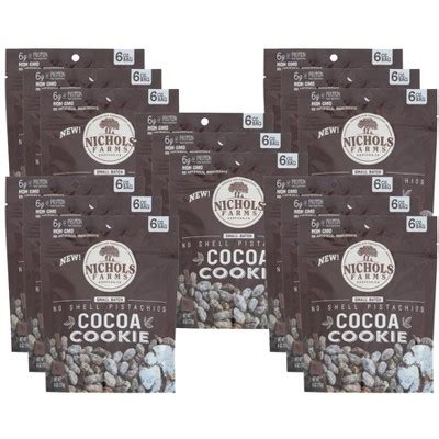 Nichols Farms No Shell Pistachios Cocoa Cookie Case Of 156 Oz Target
