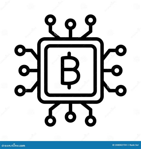 Bitcoin Cpu Cpu Mining Fpga Mining Cpu Fully Editable Vector Icons Stock Vector
