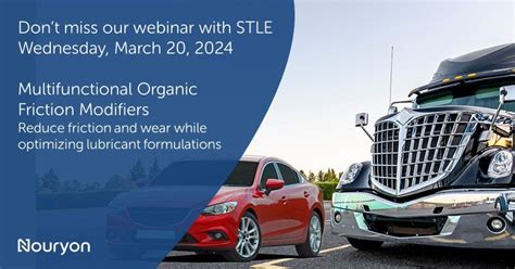 Nouryon On Linkedin Stle Webinar Friction Modifiers