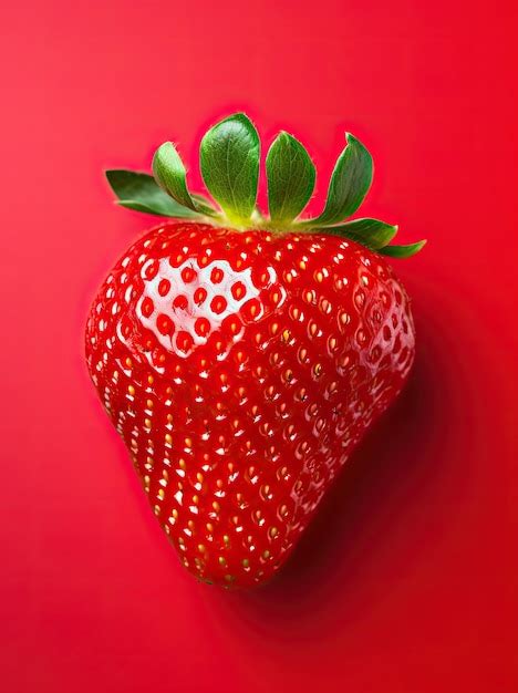 Premium Ai Image Isolated Fruit On Gradient Colored Background Strawberry