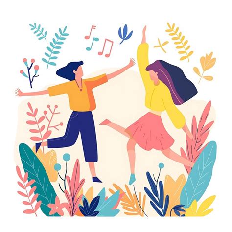 A Man And A Woman Are Dancing In The Grass Premium Ai Generated Image