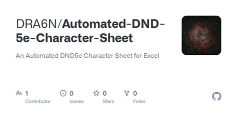 Github Dra6nautomated Dnd 5e Character Sheet An Automated Dnd5e