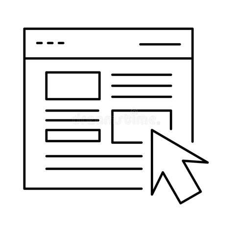 Computer Laptop Website Web Ui Ui User Interface Web Interface Icon Stock Vector