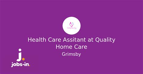 Health Care Assitant At Quality Home Care Jobs In