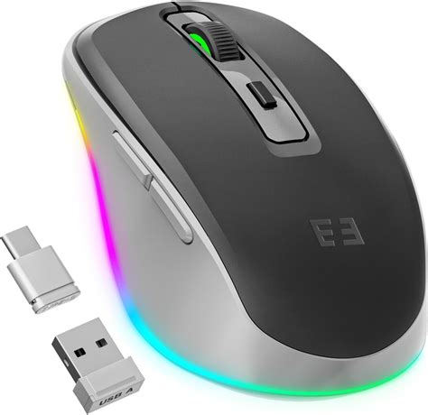 Wireless Mouse Type C Mouse With Jiggler Light Up Usb C Mouse Usb