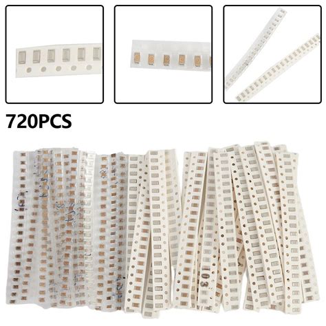 Capacitors Assorted Kit 1pf 10uf 720pcs 0603 Smd Tempero Systems
