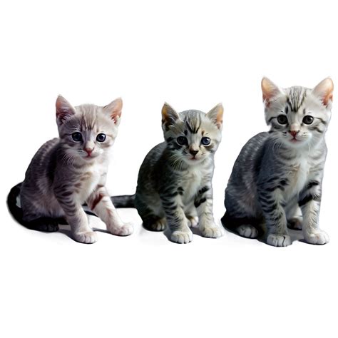 Download Grey Cat With Kittens Png Kla