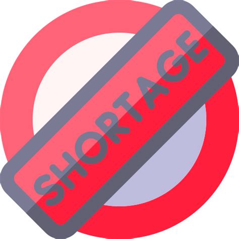 Shortage Basic Rounded Flat Icon