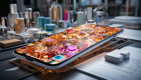 High Tech Machinery In A Factory Creates Innovative Computer Chips