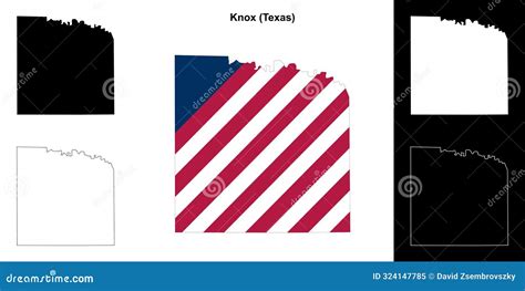 Knox Outline Map Cartoon Vector 324018461