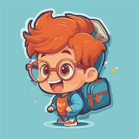 Premium Vector School Cartoon Vector