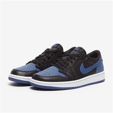 Womens Air Jordan 1 Low Og Blackmystic Navywhite Womens Shoes
