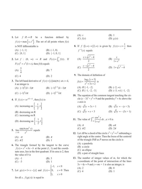 Jee Paper Ii 2021 September Attempt Paper 025f6f9f1e2bc Pdf Circle