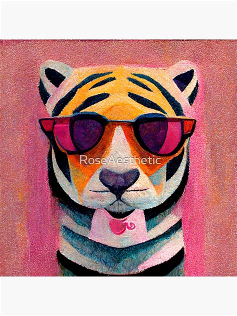 Igor The Tiger Sticker For Sale By Roseaesthetic Redbubble