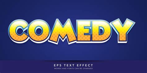 Premium Vector Comedy 3d Editable Text Effect