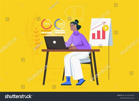 Business Process Data Analysis Modern Flat Stock Vector Royalty Free 2116307657 Shutterstock