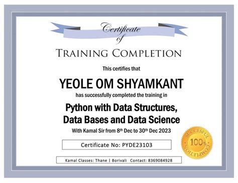 Completed Python Program With Kamal Sir Om Yeole Posted On The Topic
