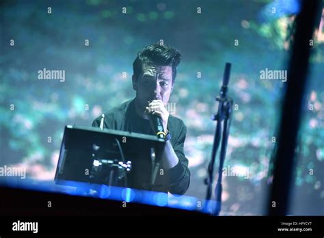 Bontida Romania July 17 2016 Singer Dan Smith Of English Band Bastille Singing During A