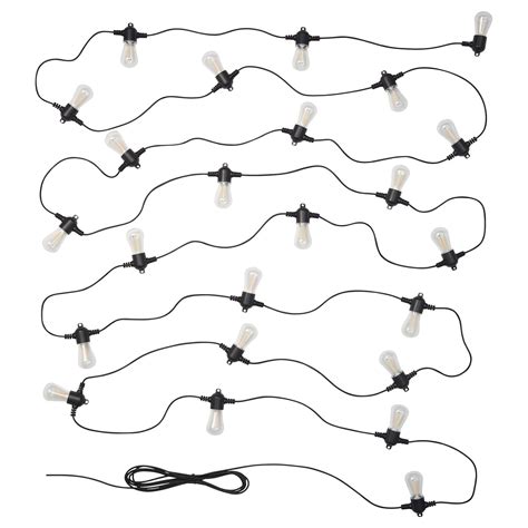 GardjÄrn Led String Light With 24 Lights Blackoutdoor Ikea Ca
