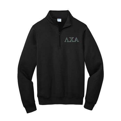 Lambda Chi Alpha Quarter Zip Embroidered Greek Letters Greek Clothing