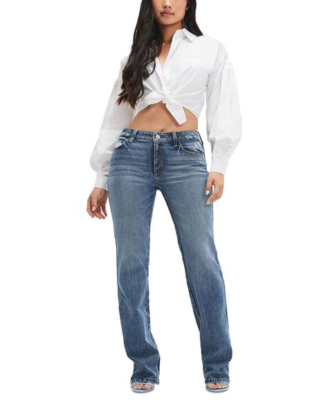 Guess Womens Eco Sexy Straight Jeans Macys