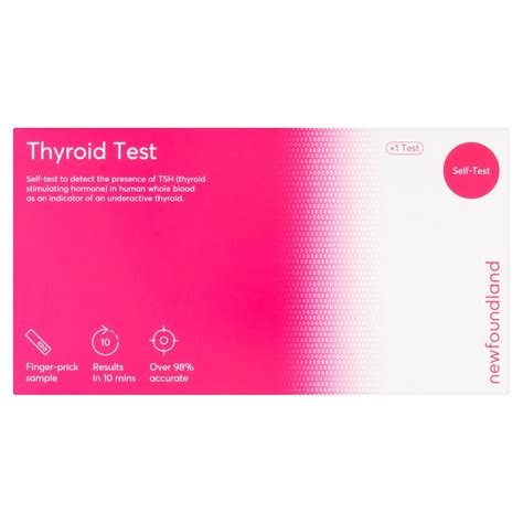 Newfoundland Thyroid Test Self Test Kit Tesco Groceries